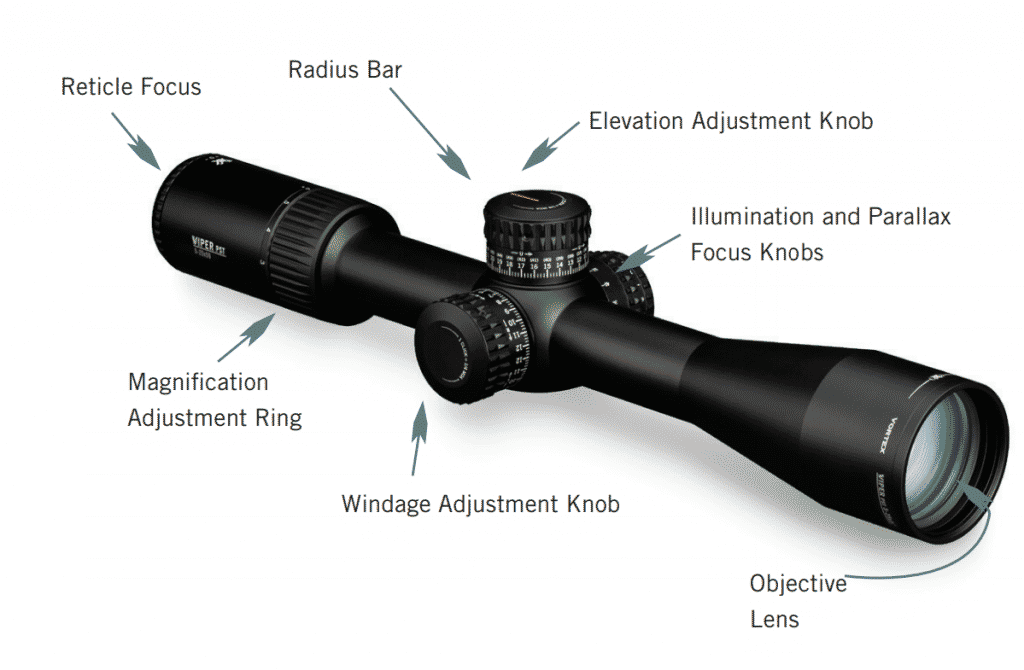 Vortex Optics PST-5258 Gen II 5-25x50 FFP Riflescope EBR-2C MRAD ...