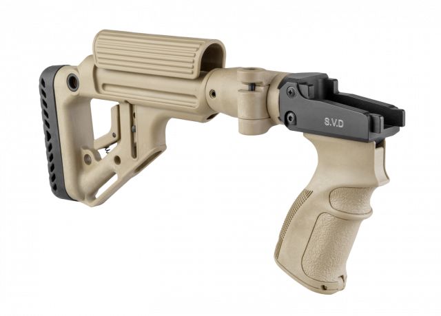 UAS-SVD Fab Defense Side Folding Buttstock With Integrated Cheek Rest ...