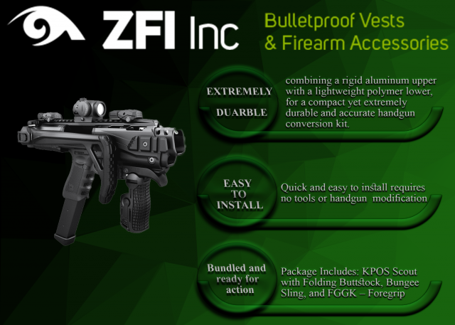 KPOS Scout Fab Defense Extremely Durable PDW Conversion Kit for Most ...