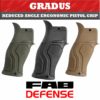 Fab Defense GRADUS Grip - The New Amazing Rubberized Ergonomic Reduced ...