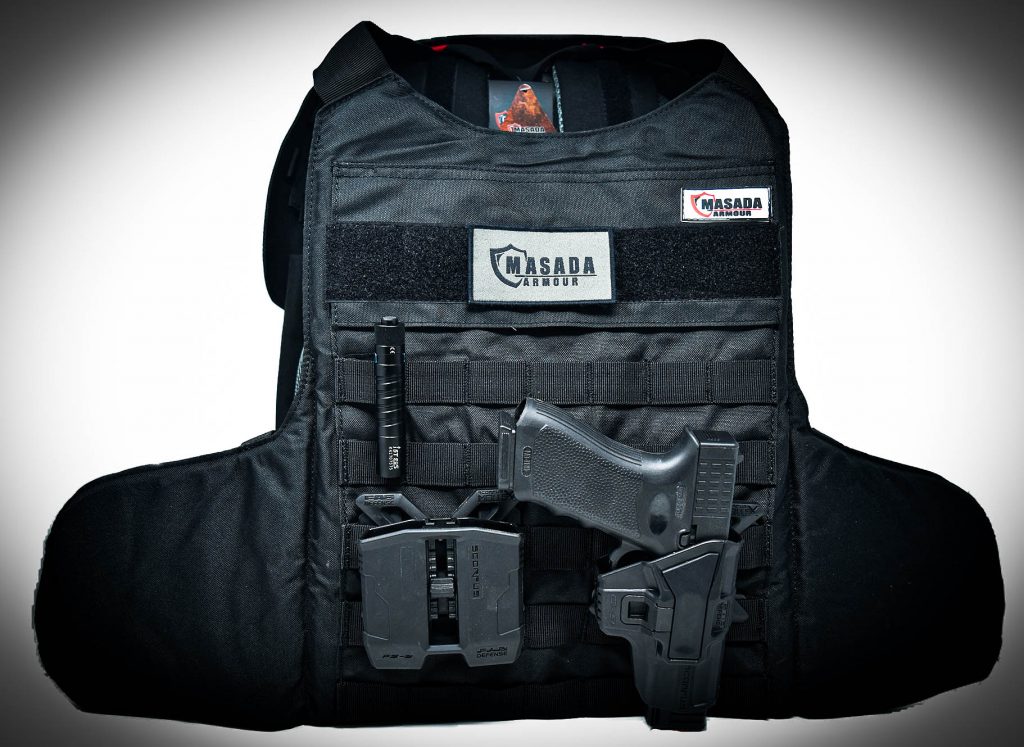 MASADA Bulletproof Backpack Front and Back Full Body Armor Converts to ...