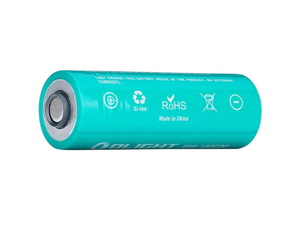 Olight 185C20 18500 2040mAh 3.7V Protected Lithium Ion (Li-ion) Button ...